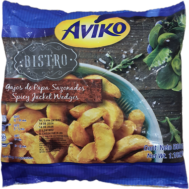 Aviko Spicy Jacket Wedges 500g - Avoda